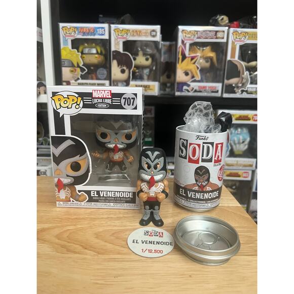 Marvel | Toys | Two El Venenoide Venom Lucha Funko Figures Pop 77 Le ...